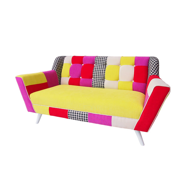Vanya Patchwork Sofa 2 Seater – Antik mebel